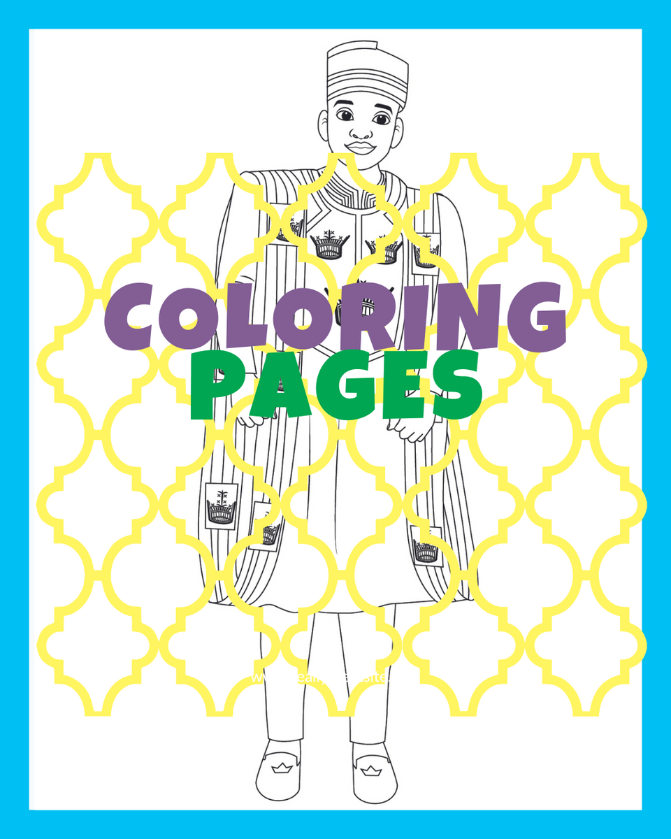 AR Coloring & Story Pages | Printable King & Queen for Kids